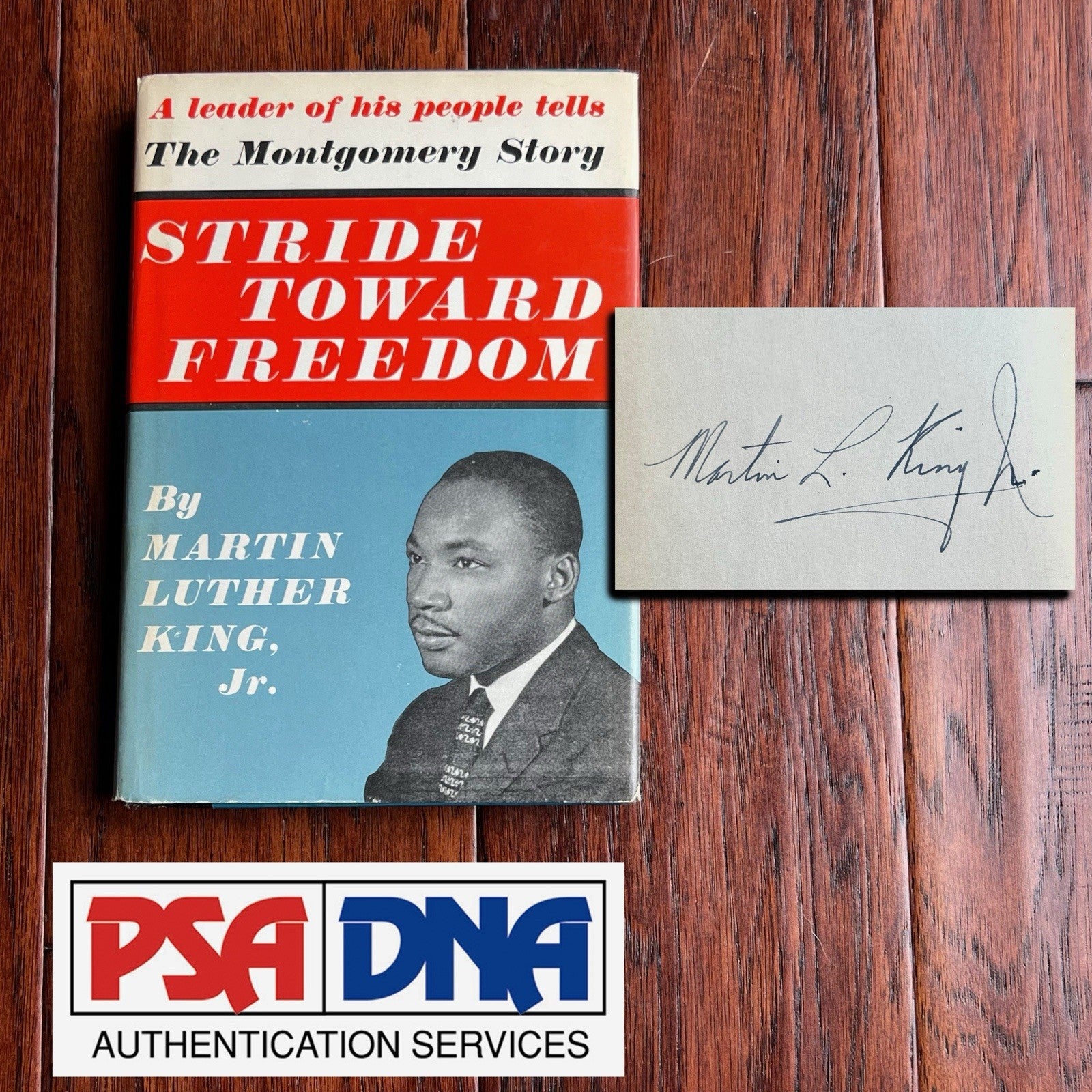 MARTIN LUTHER KING JR * PSA * Autograph 1st Edition STRIDE TOWARD FREE ...