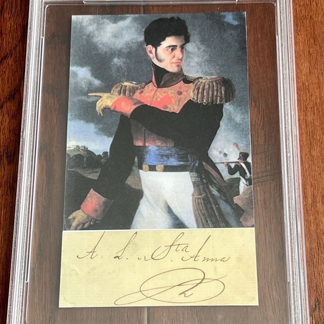 ANTONIO LOPEZ DE SANTA ANNA * PSA * Autograph Cut Signature ALAMO Sign ...