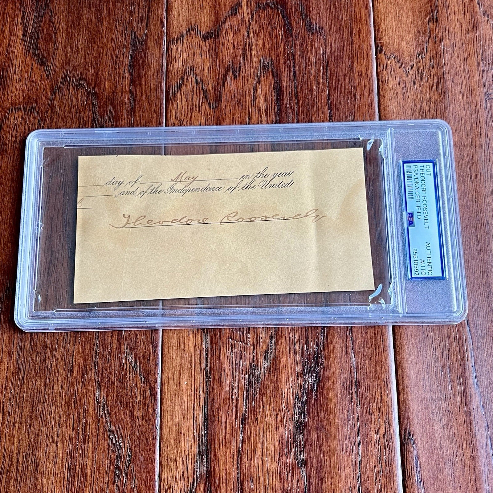 THEODORE ROOSEVELT * PSA * Autograph FULL SIGNATURE Signed AS PRESIDEN ...
