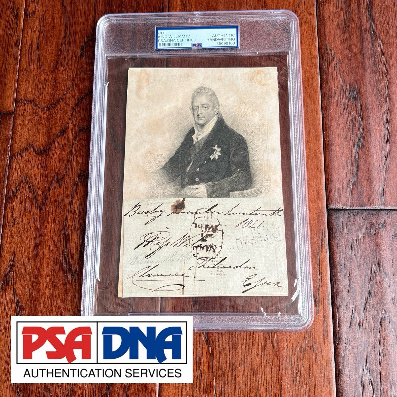 KING WILLIAM IV * PSA * Autograph Royal Cut Signature Antique Engravin ...