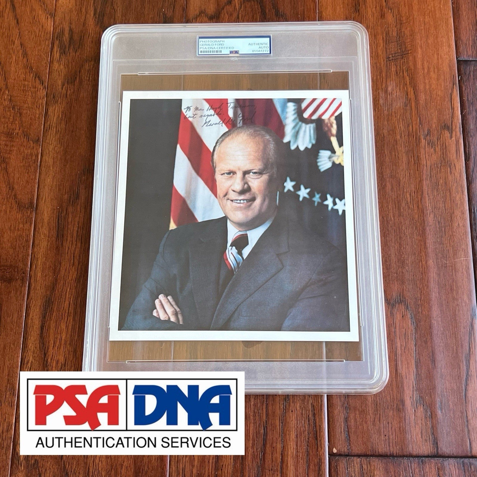 GERALD FORD * PSA * Autograph President Portrait Photo SIGNED * Full S ...