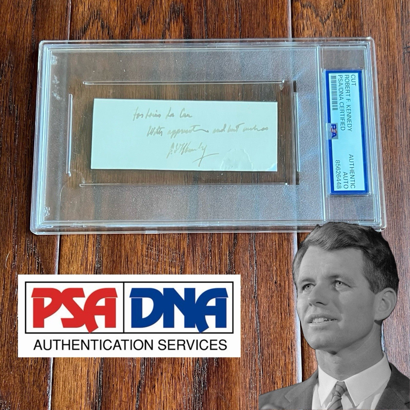 ROBERT F. KENNEDY * PSA * Autograph Cut Signature Signed Attorney Gene ...