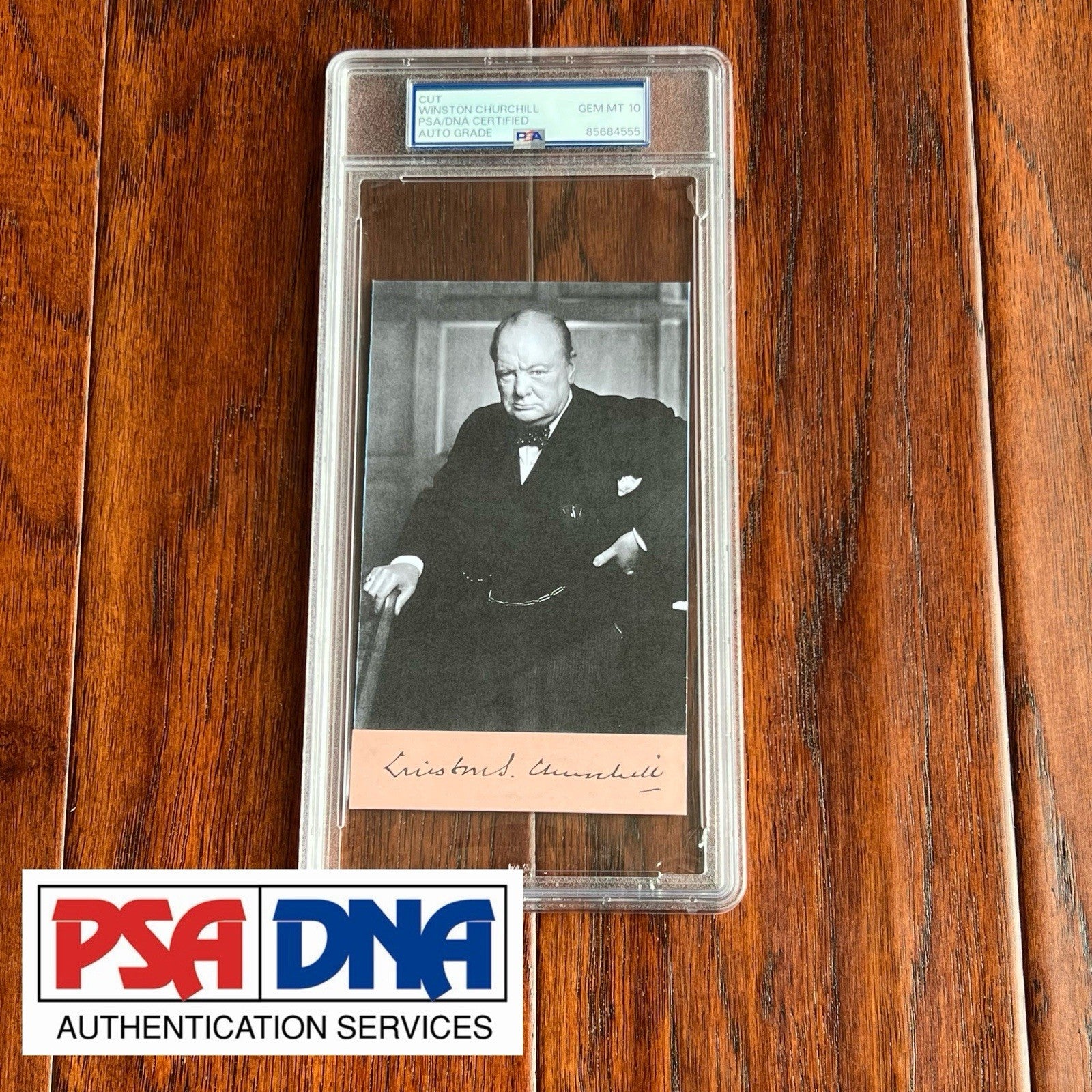 WINSTON S. CHURCHILL * PSA Gem Mint 10 * Autograph Cut Signature Signe ...