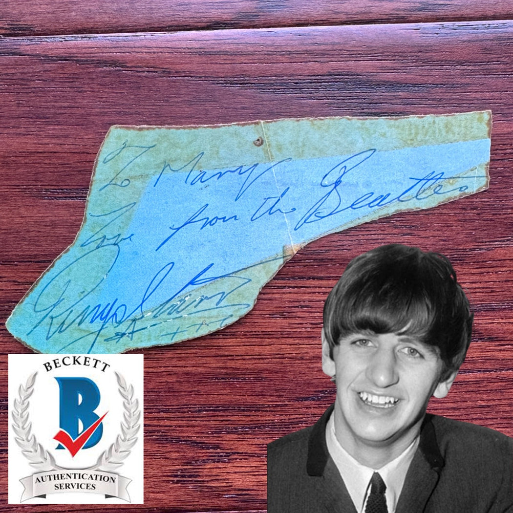 RINGO STARR * BAS * Autograph Vintage Signature Signed * “Love From Th ...