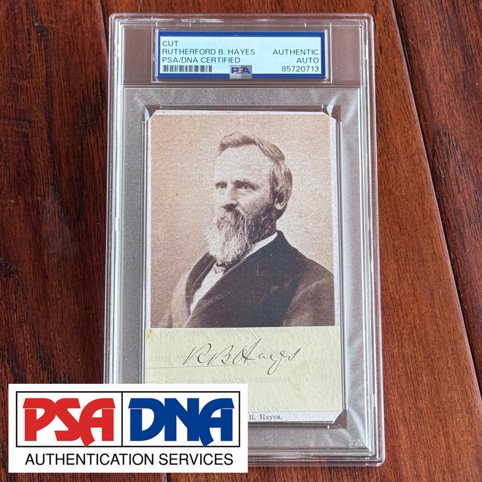 RUTHERFORD B. HAYES * PSA * Autograph Cut Signature CDV Repro Signed ...